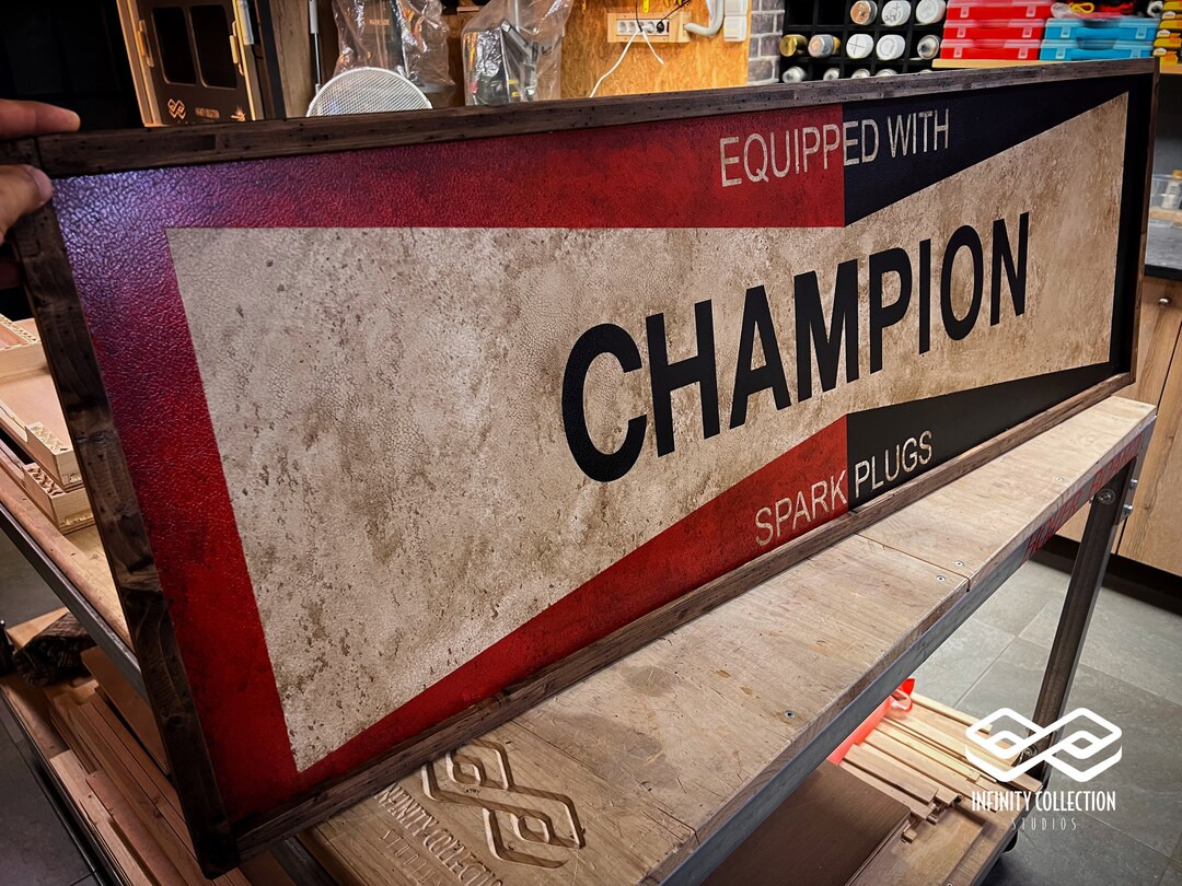 Vintage Champion Sign - Etsy