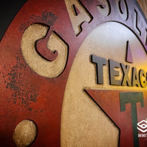 Vintage Texaco Gasoline Motor Oil Sign - Etsy