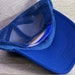 New LA Royal Blue Cap Hat 5 Panel High Crown Mesh Trucker Snapback ...