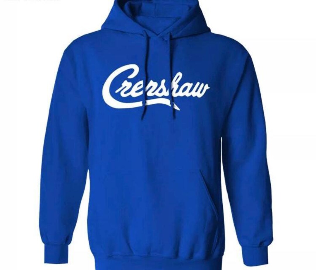 Crenshaw Blue Script Hoodie Crenshaw Hoodie California Hoodie Hip Hop ...