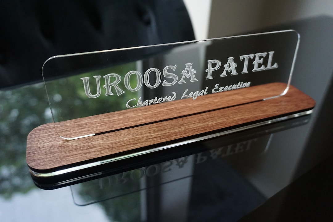 Targhetta con nome per scrivania executive/memorabile regalo - Etsy Italia