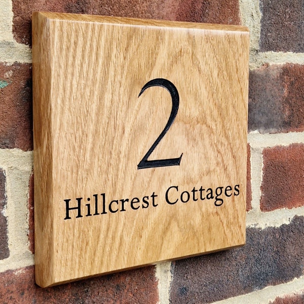 Oak Door Plaques - Etsy UK