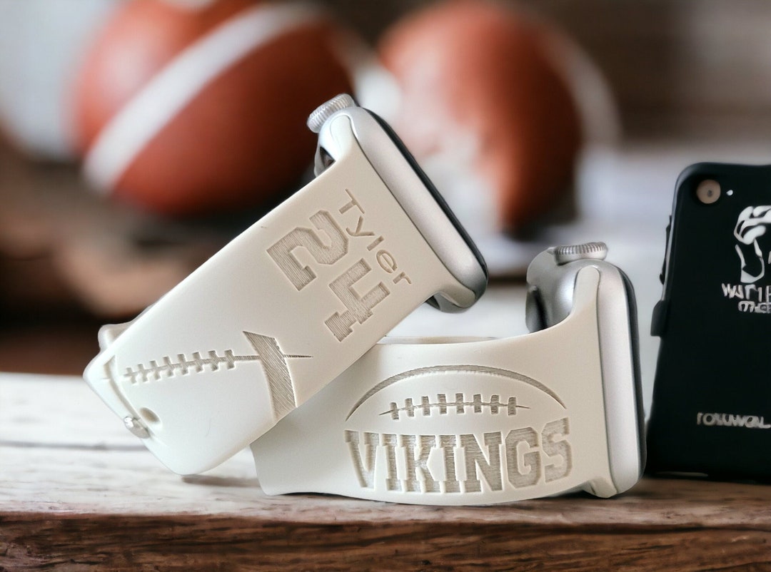 Personalized Watch Band FOOTBALL for Apple, Fitbit Versa, Samsung ...