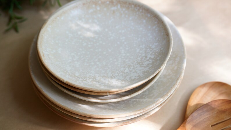 Handmade Stoneware Dinnerware Set Moonlight Collection - Etsy