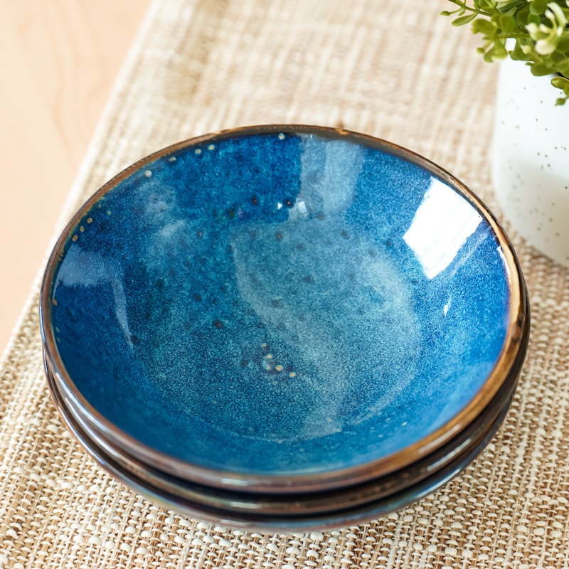 Blue Ceramic Bowls - Etsy