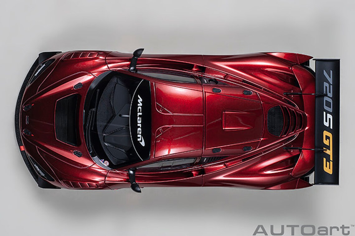 Autoart 1/18 Mclaren 720S GT3 Volcano Red Metallic Diecast Model Car ...