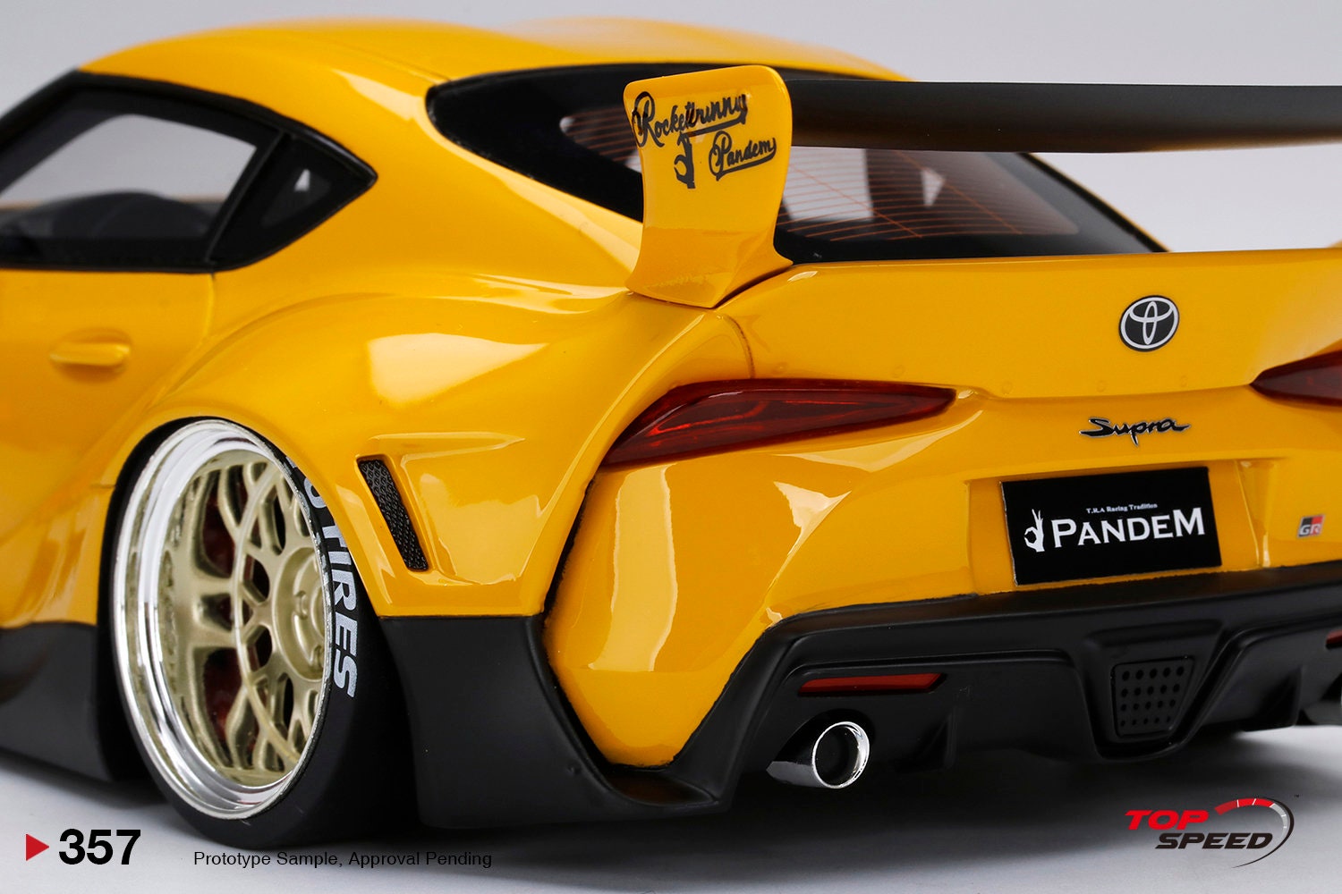 Toyota Pandem GR Supra V1.0 Yellow With Graphics Diecast Model - Etsy