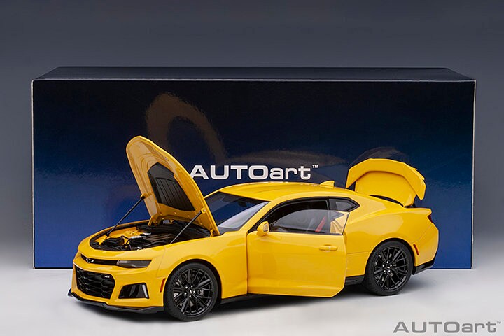 Autoart 1/18 Chevrolet Camaro ZL1 Bright Yellow Model Car - Etsy