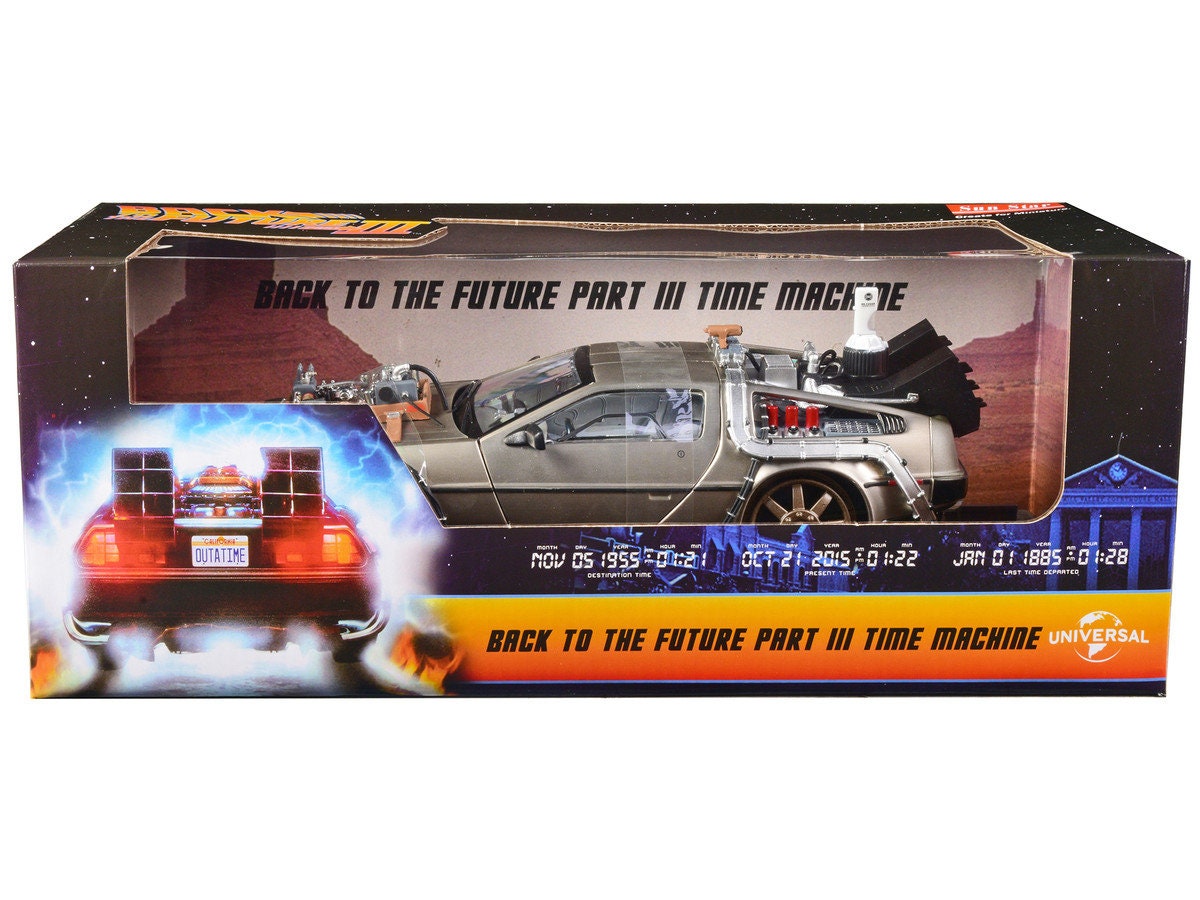 DMC Delorean Time Machine Stainless Steel railroad Version back to the ...