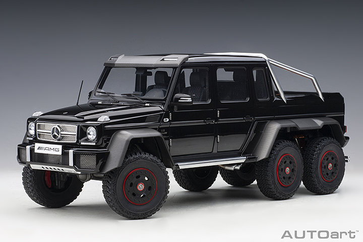 Mercedes Benz G63 AMG 6x6 Gloss Black With Carbon Accents 1/18 Model ...
