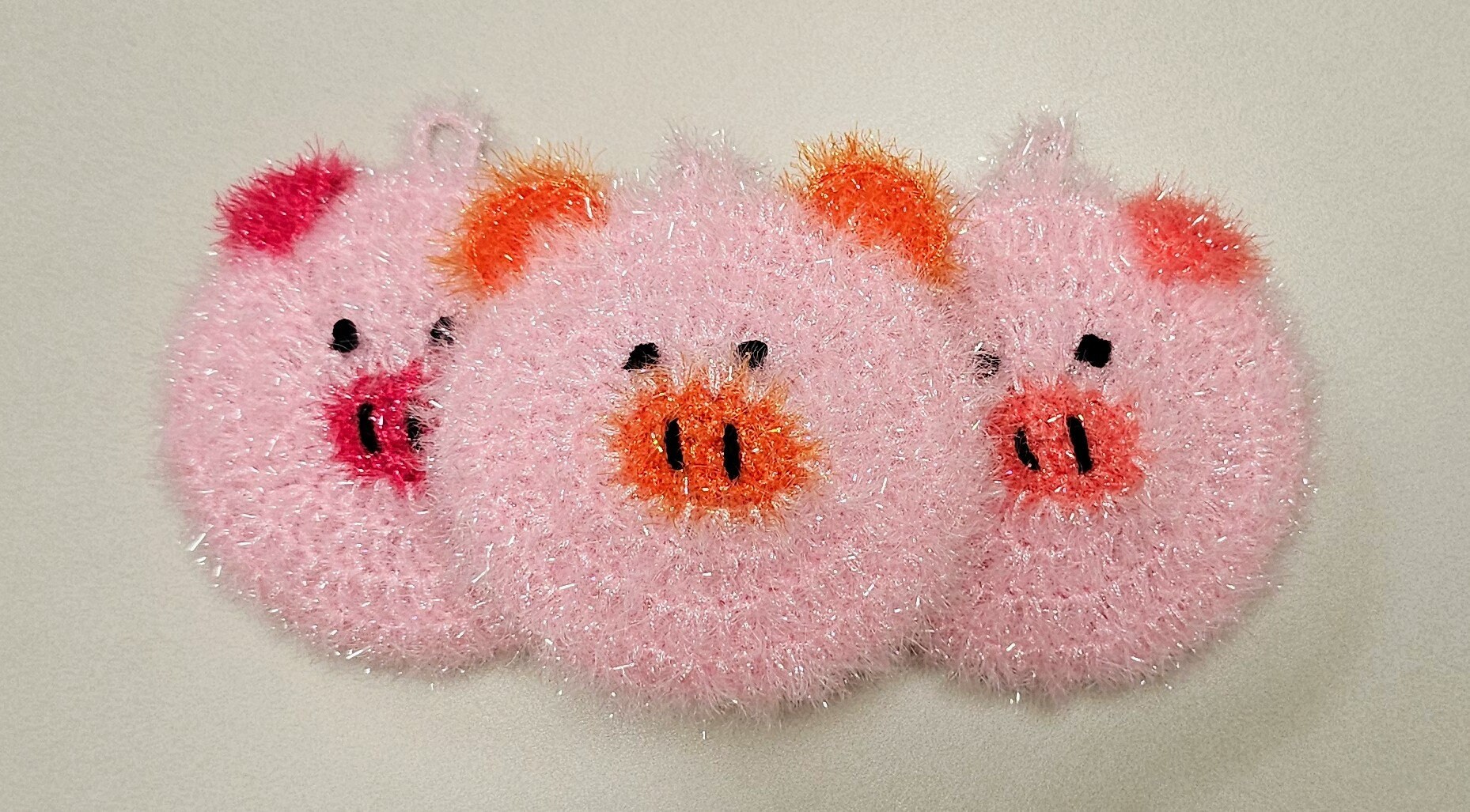 100% Handmade Dish Scrubber Crochet Animal Design Dishwash Scrubbies - Etsy