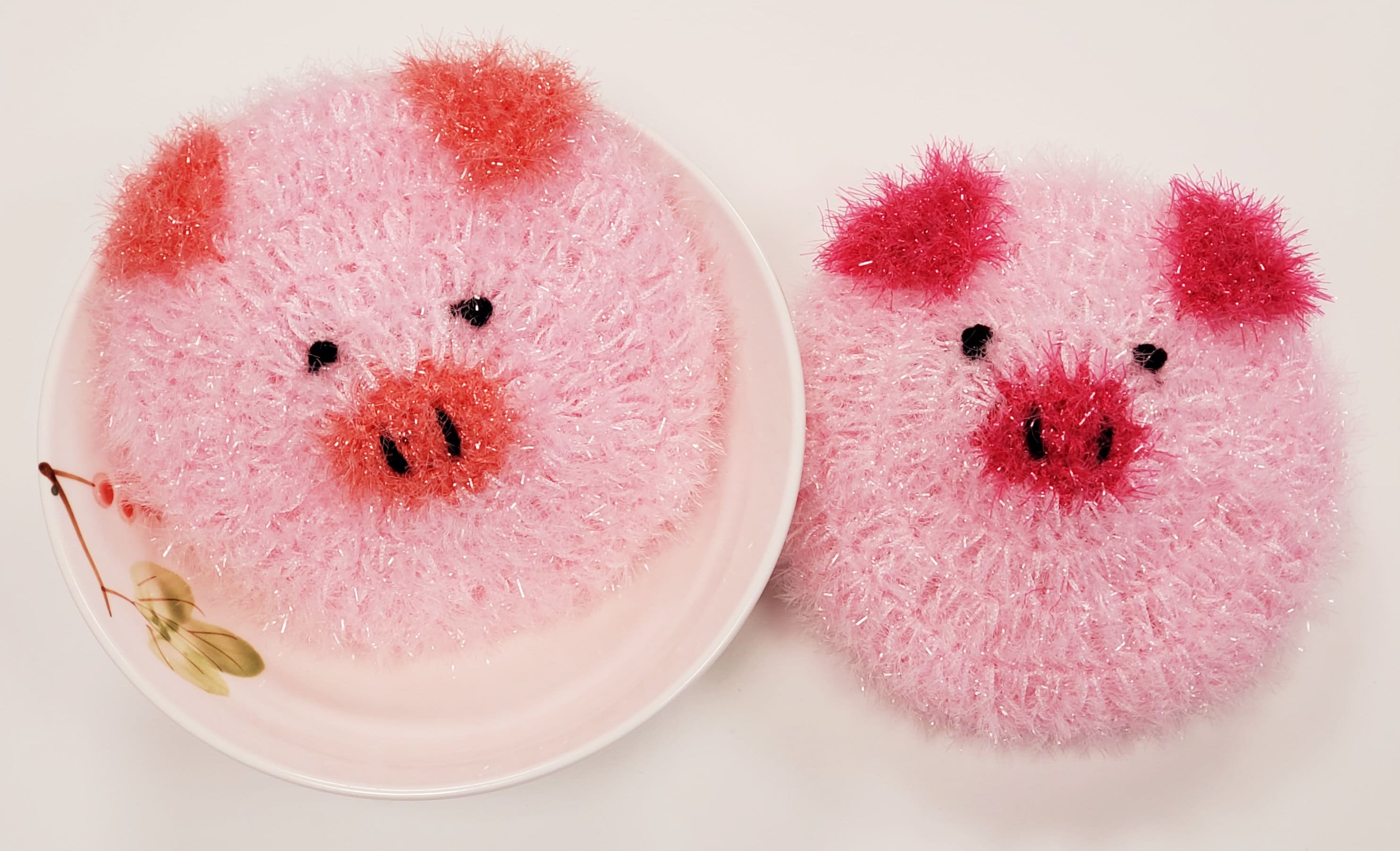 100% Handmade Dish Scrubber Crochet Animal Design Dishwash Scrubbies - Etsy