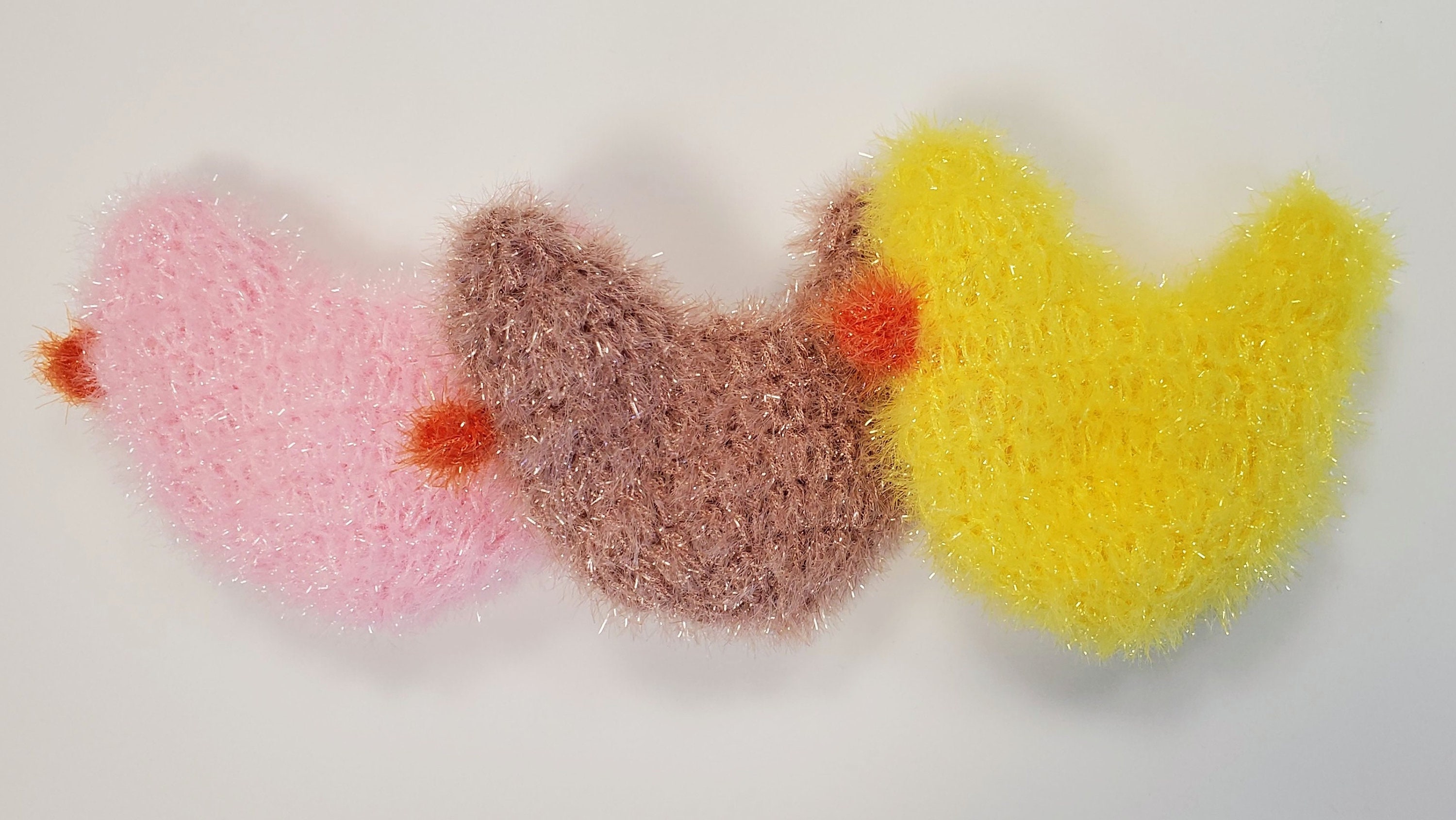 100% Handmade Dish Scrubber Crochet Animal Design Dishwash Scrubbies - Etsy