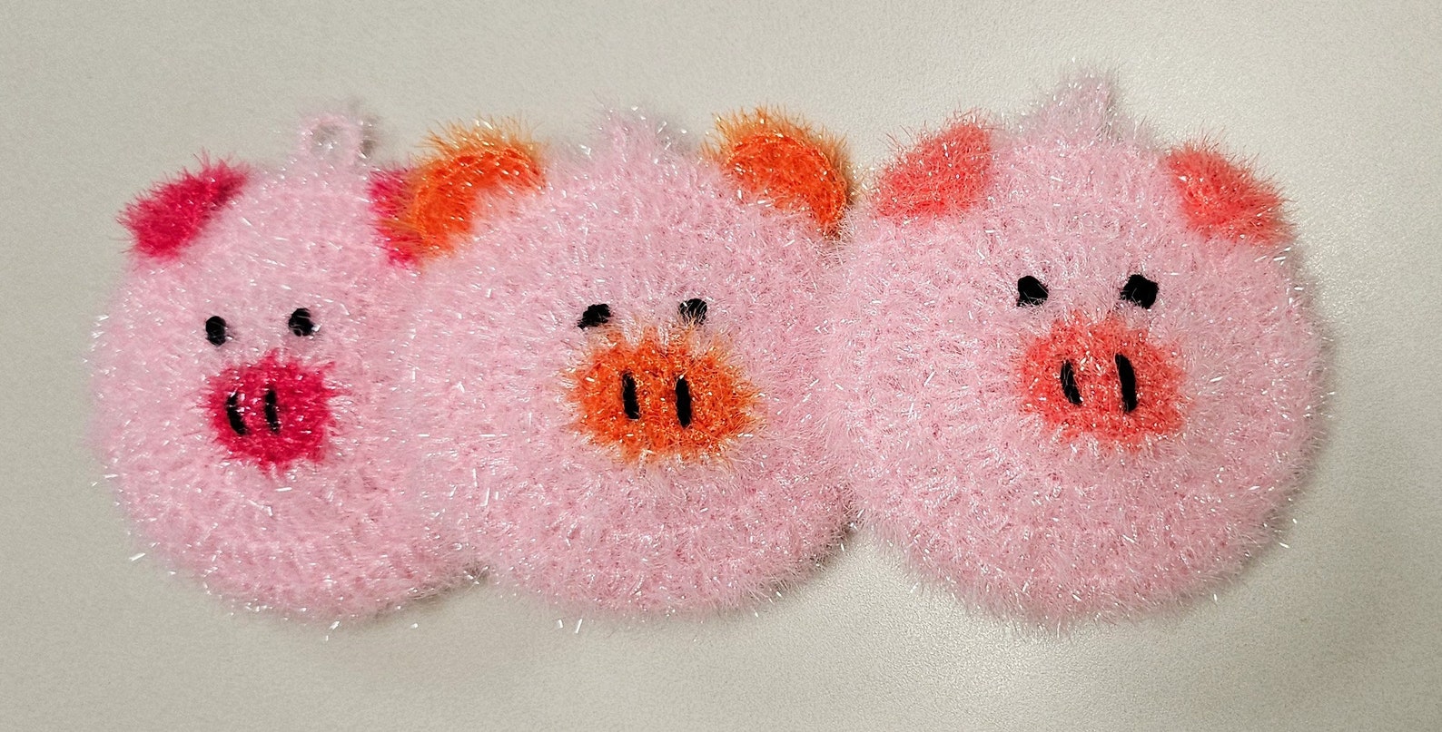 100% Handmade Dish Scrubber Crochet Animal Design Dishwash Scrubbies - Etsy