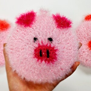 100% Handmade Dish Scrubber Crochet Animal Design Dishwash Scrubbies - Etsy