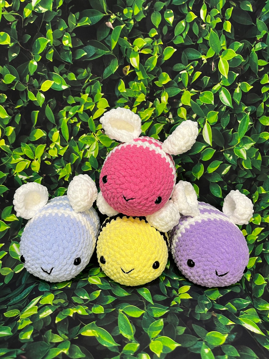 Crochet Bee Plushie Bee Amigurumi Stuffie Soft Kids Stuffed Animal ...