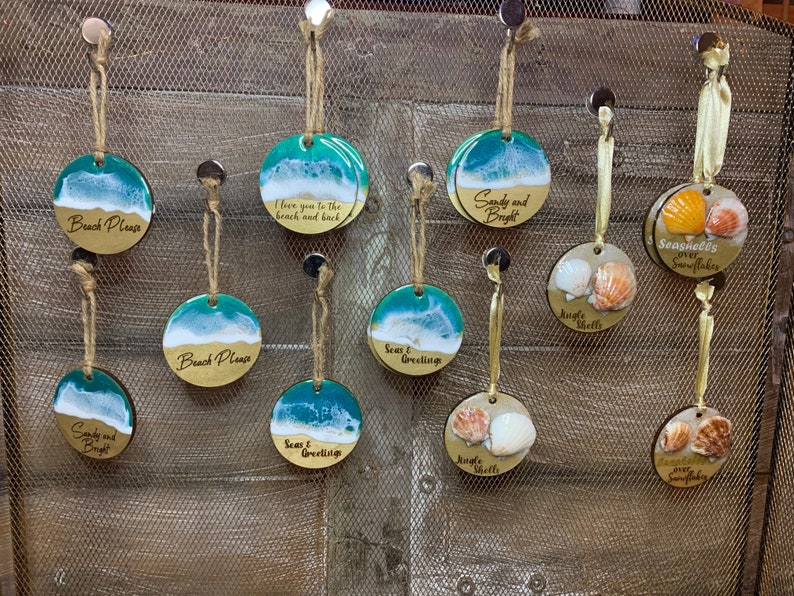 Resin Beach Ornaments - Etsy