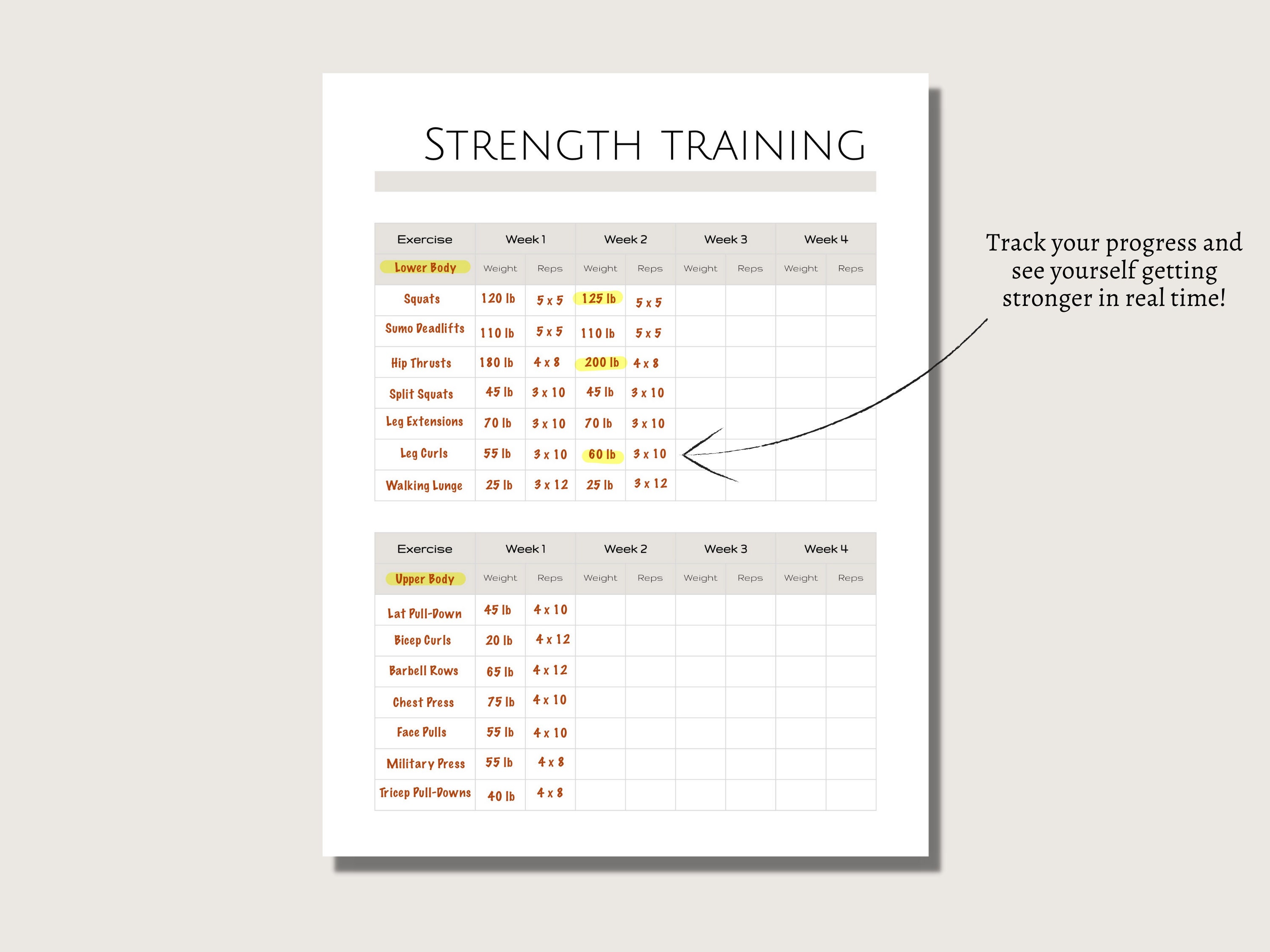 Ultimate Fitness Planner Bundle PDF | Digital or Printable Fitness ...