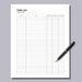 Time Log, Printable Task Tracker, Time Sheet - Digital Download A4, A5 ...