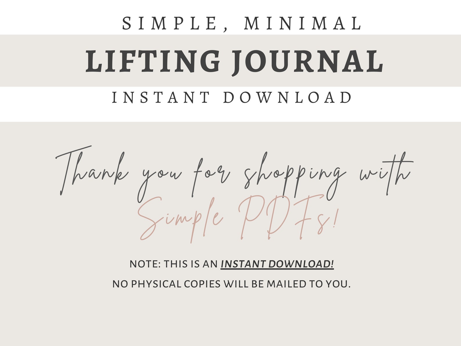 Lifting Journal, Strength Training Log, Weight Lifting Tracker for ...