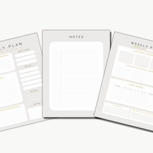 Become THAT GIRL Daily & Weekly Planner nude Digital or Printable US ...