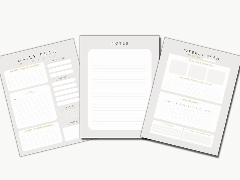 Become THAT GIRL Daily & Weekly Planner nude Digital or Printable US ...