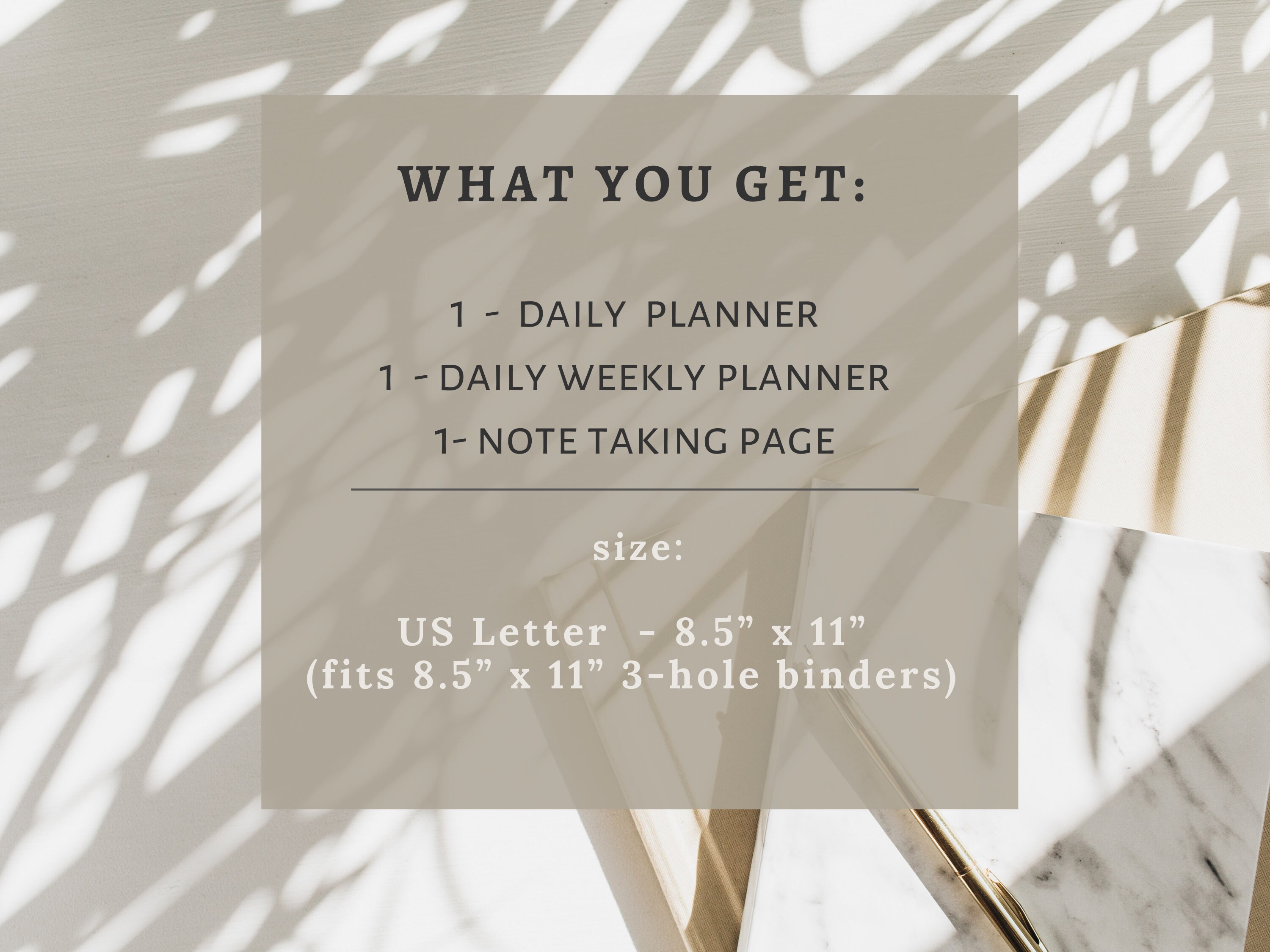 Become THAT GIRL Daily & Weekly Planner nude Digital or Printable US ...