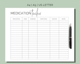 Printable Doctor Visit Log, Doctor Appointment Tracker, Health Journal ...