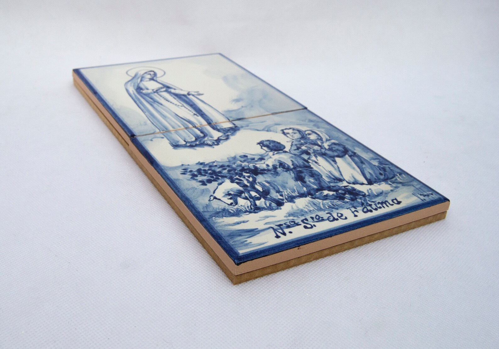 Our Lady of Fátima. Portuguese Tile, Hand-painted Using Majolica ...