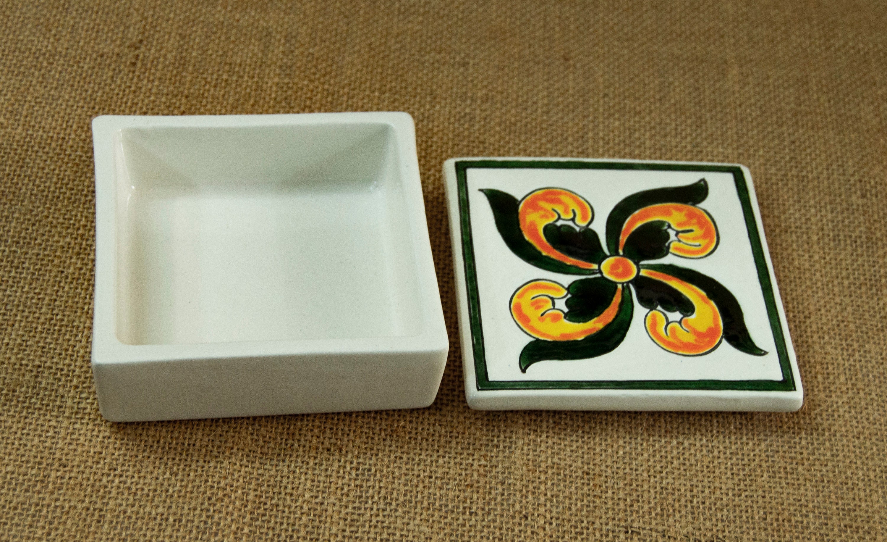 Ceramic Jewelry Box. Hand-painted Box. | Etsy