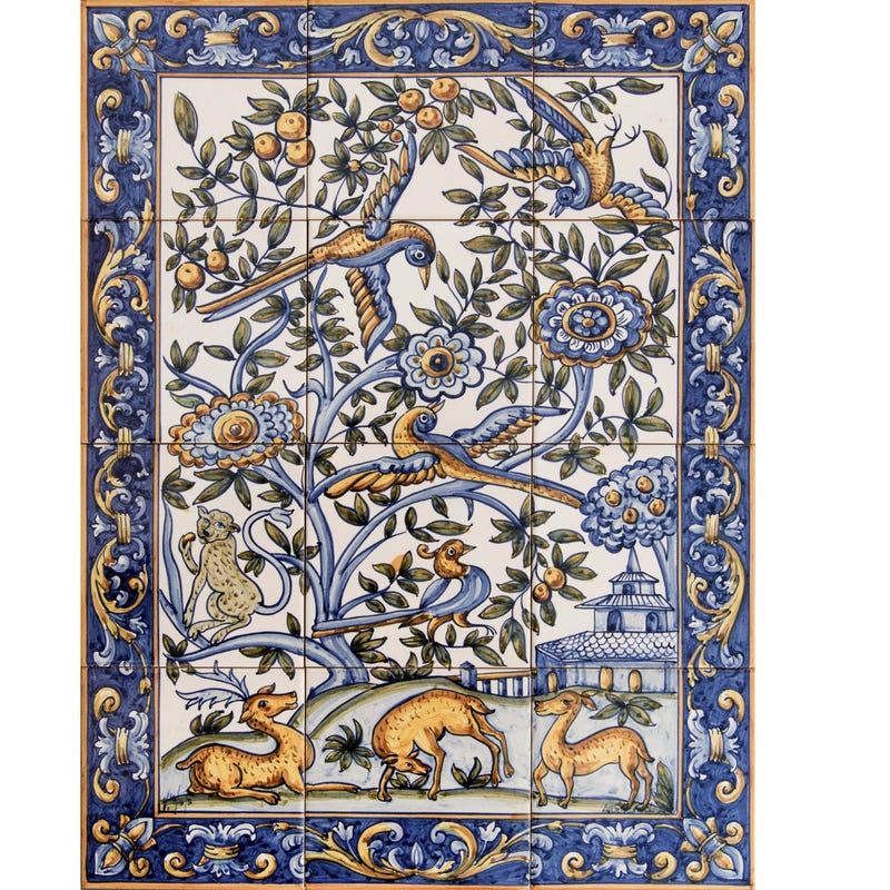 Hand Painted Tiles - Etsy