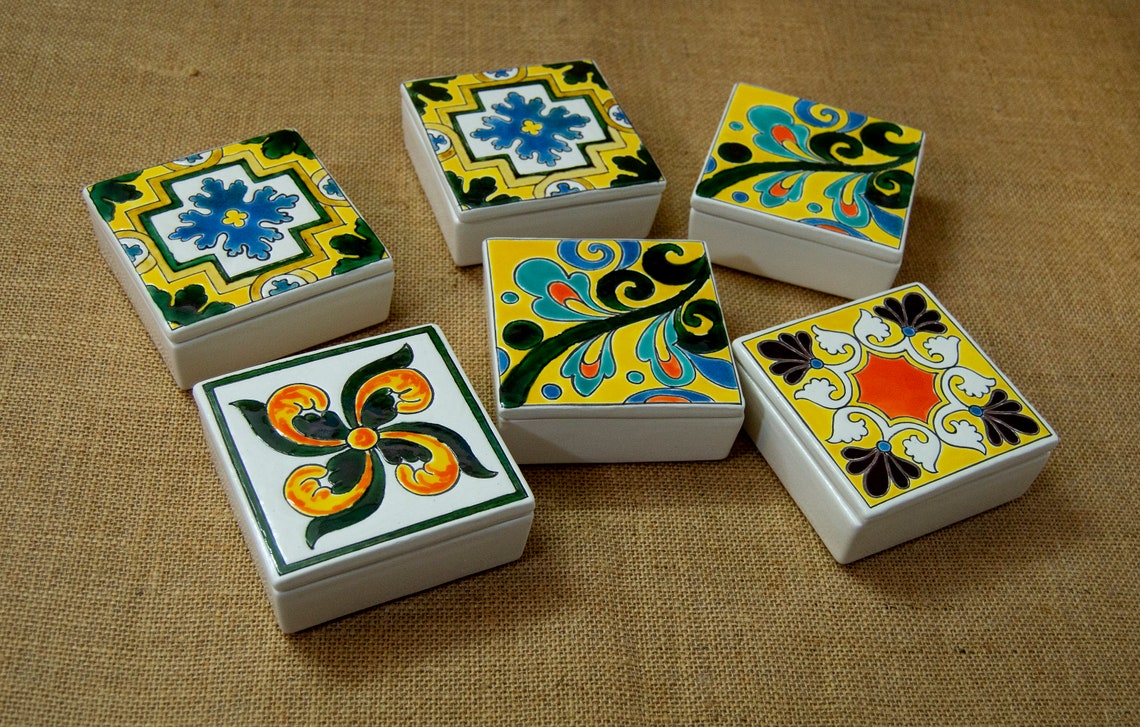 Ceramic Jewelry Box. Hand-painted Box. | Etsy