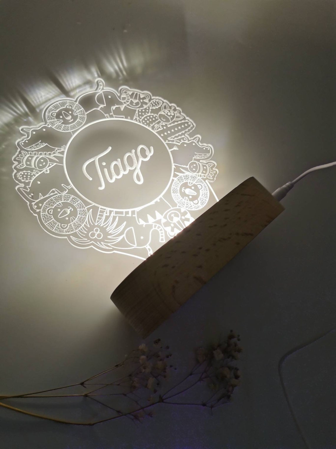 Bedside Lamp- LED Table Lamp - Custom Night Light - Etsy