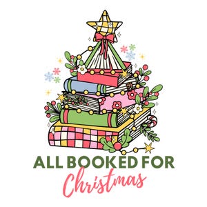 Christmas Book Lover Clipart PNG Bundle: Holiday Reading (digital ...