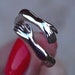 Hug Ring in Sterling Silversilver Hug Ringhugging Hands - Etsy