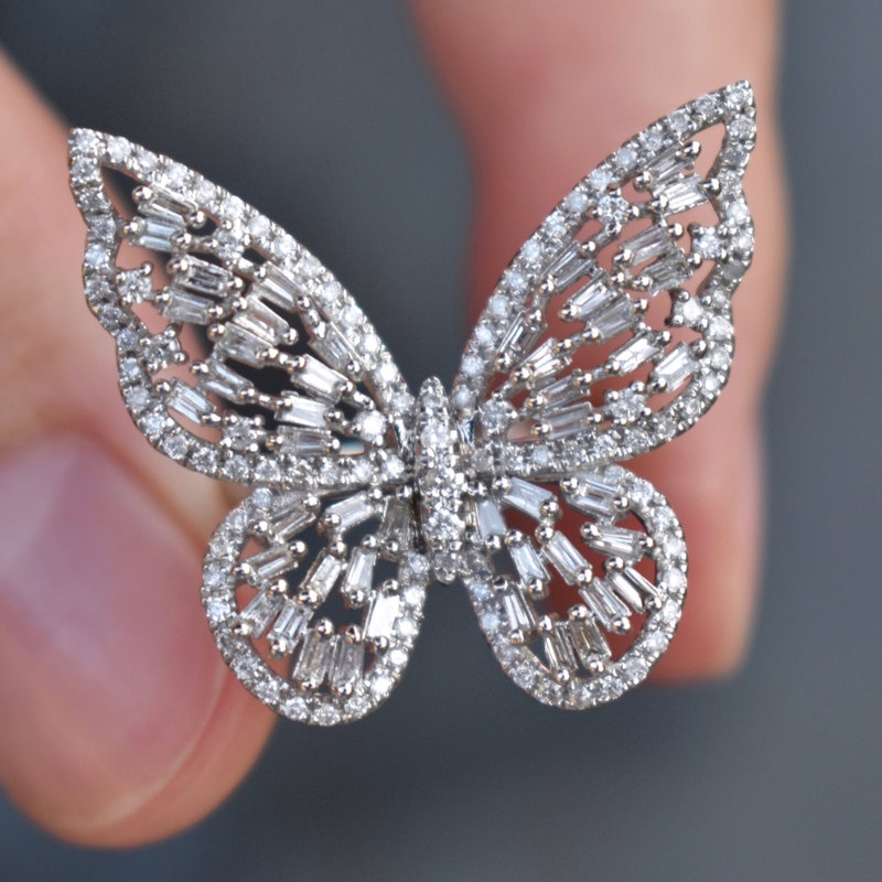 Butterfly Ring - Etsy