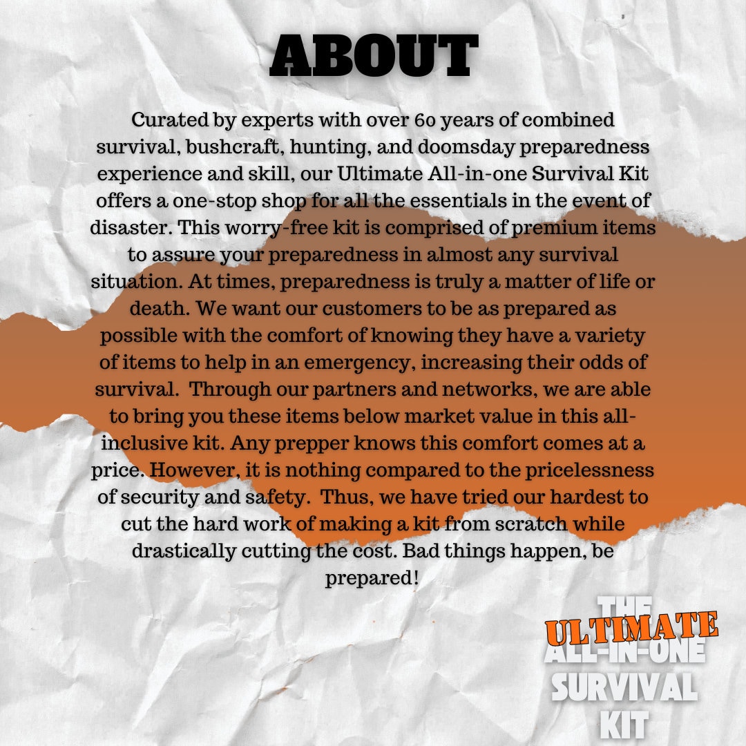 The ULTIMATE All-in-one Survival Kit (for Dooms Day Preppers ...