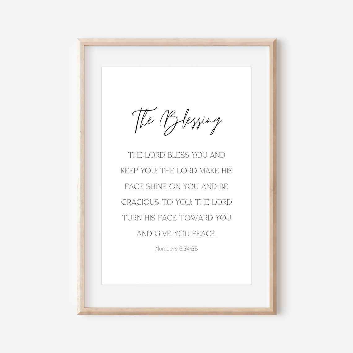 The Blessing Christian Wall Art, Kari Jobe Song Lyrics Faith Based Wall ...