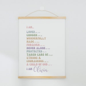 Christian Bible Affirmations for Kids, Sunday School Kids Room ...