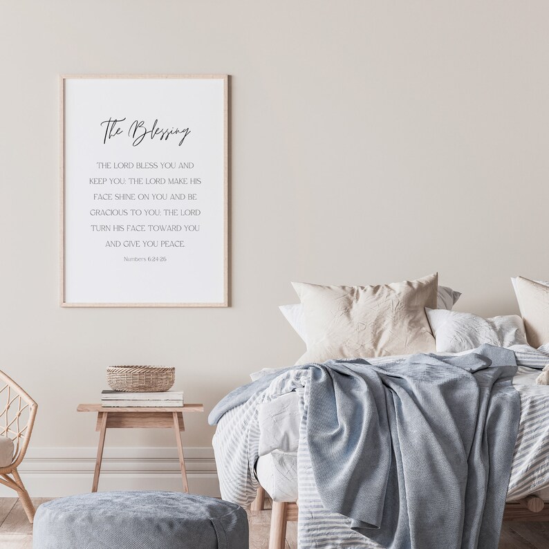 The Blessing Christian Wall Art, Kari Jobe Song Lyrics Faith Based Wall ...