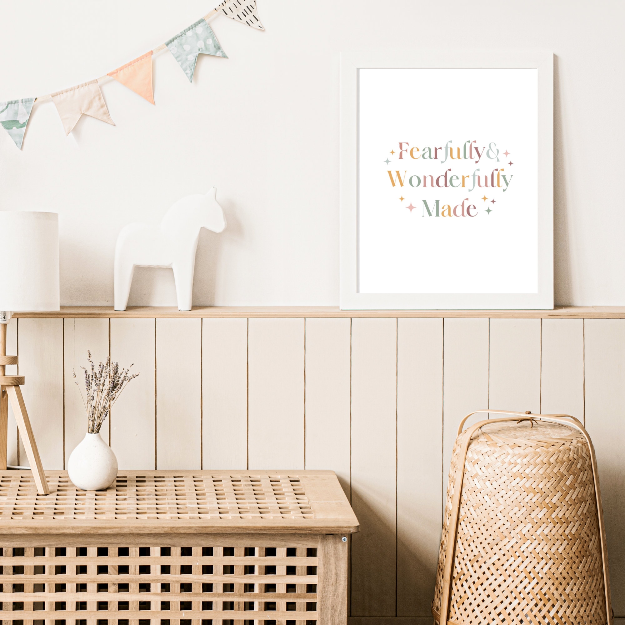 I Am Fearfully and Wonderfully Made, Christian Nursery Printable Wall ...