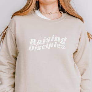 Raising Disciples Christian Sweatshirt for Moms, Embroidered Mom ...