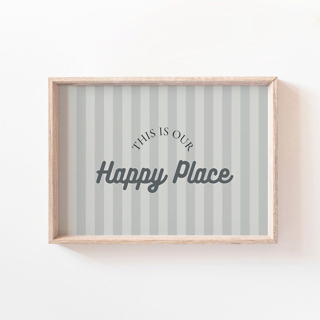 This is Our Happy Place PRINTABLE, Playroom Decor, Boys Room Wall Art ...