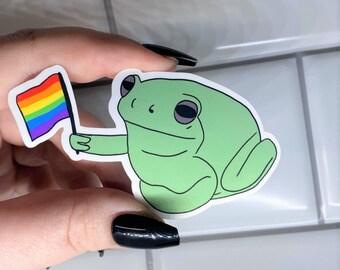 Stickers Paper & Party Supplies sticker Frog sticker Frog lovers ...