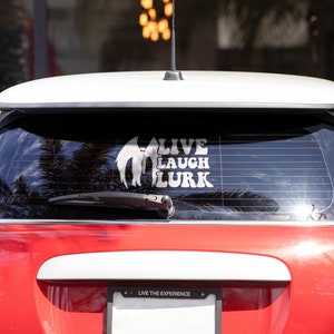 Mothman Vinyl Decal Live Laugh Lurk Funny Decal Car Decal Funny Car ...