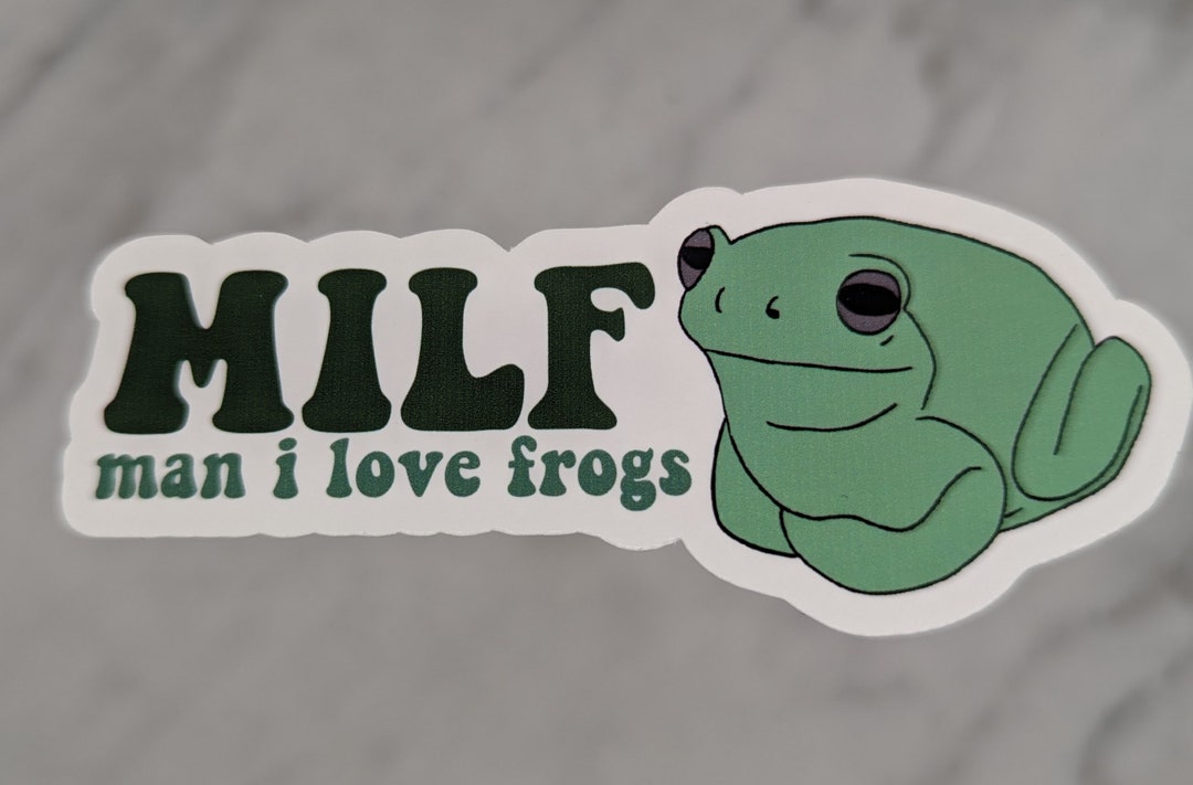 Frog Sticker Man I Love Frogs Meme Sticker Funny Sticker Sticker for ...