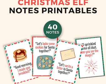 Elf Notes Printable Elf Cards Template Customizable Letter Elf Door ...