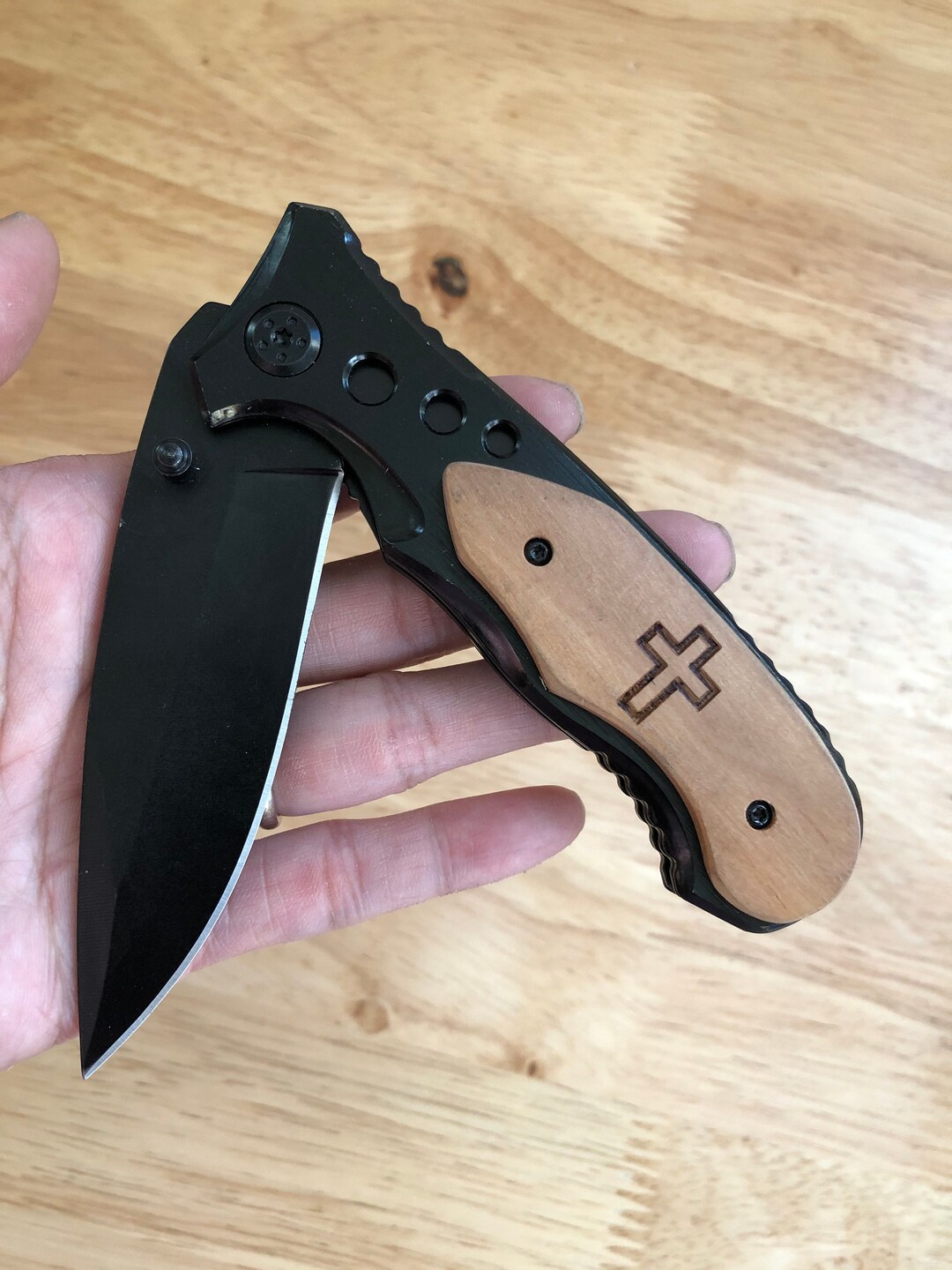 Christian Gift for Men, Engraved Folding Knife, Personalized Christian ...