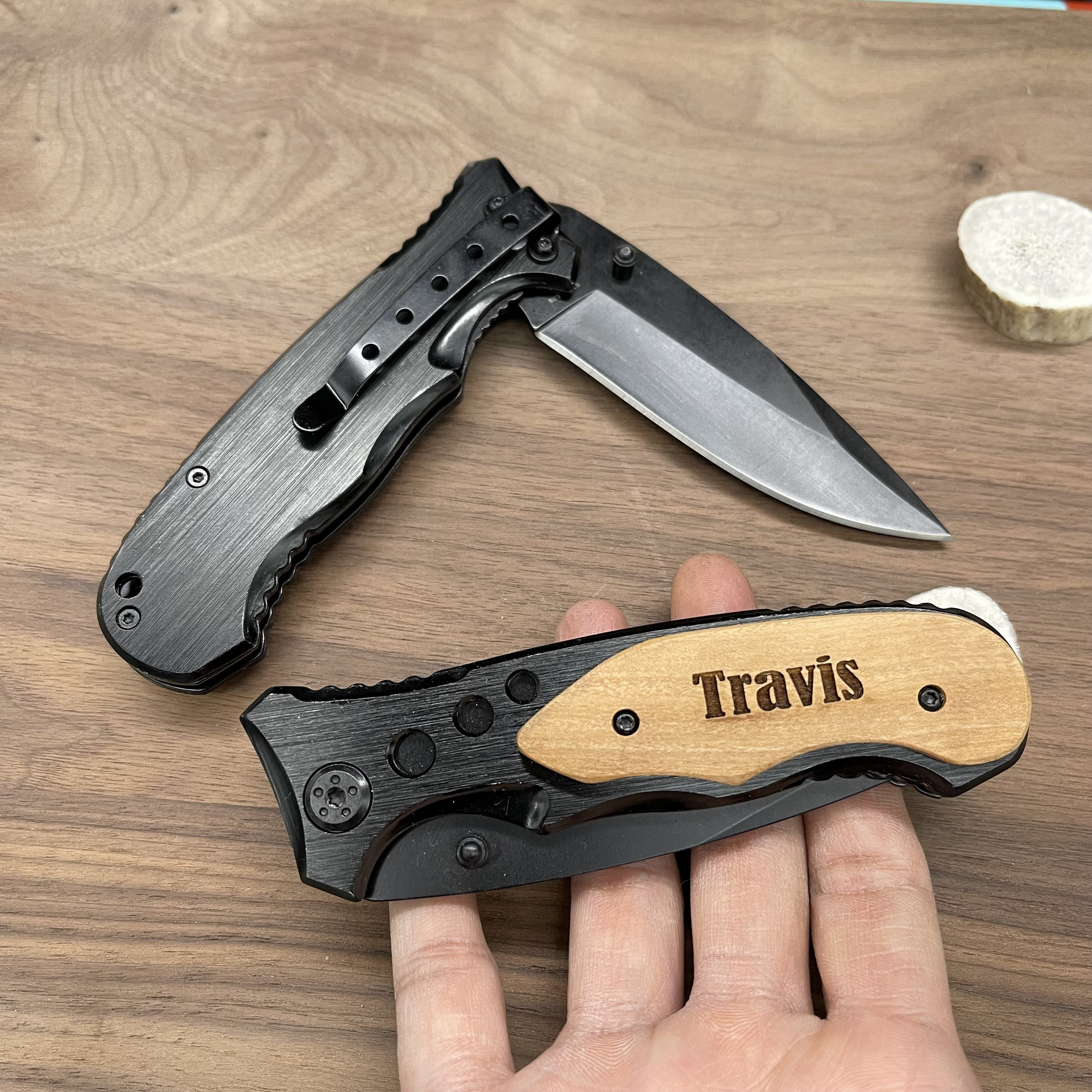 Christian Gift for Men, Engraved Folding Knife, Personalized Christian ...