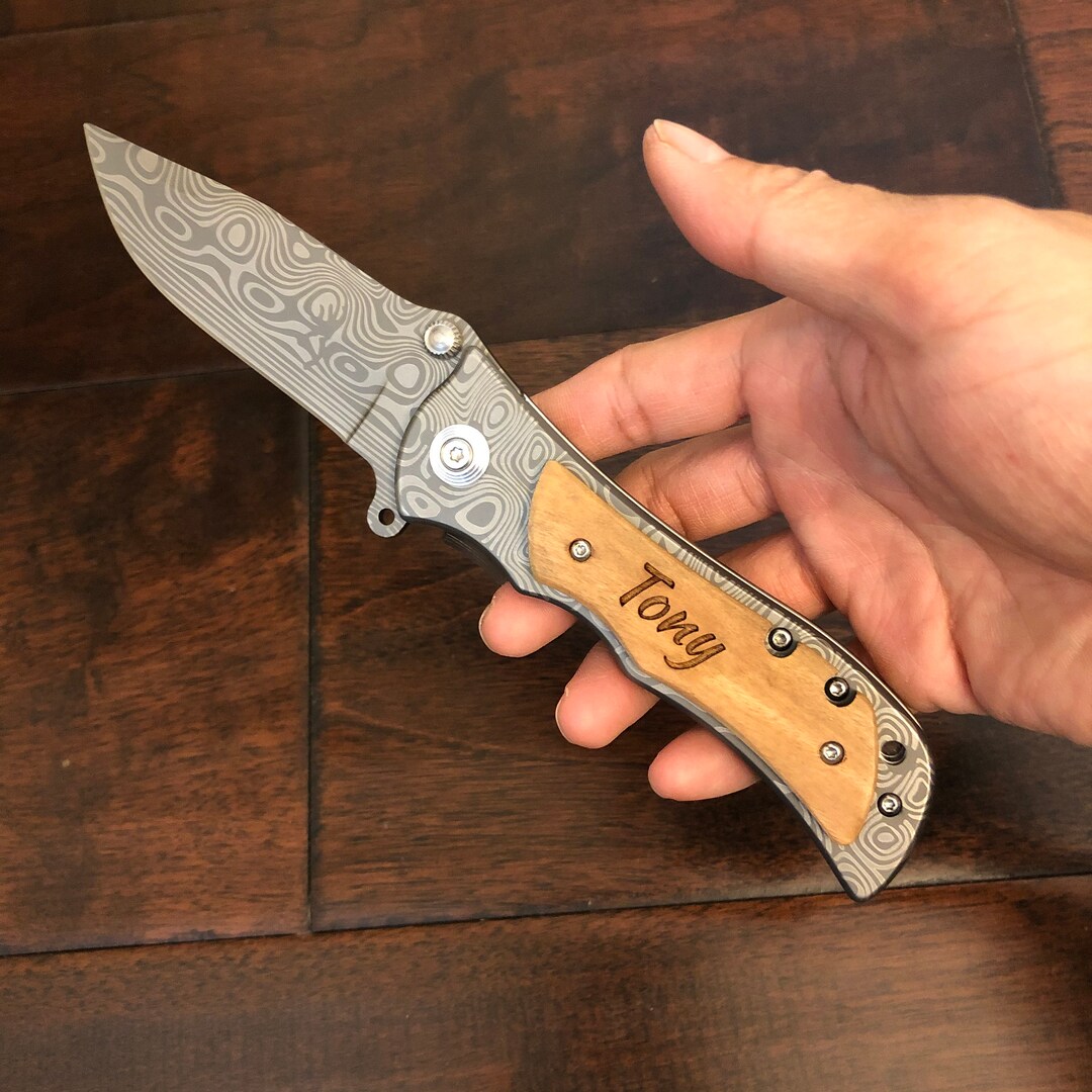 Engraved Folding Knife, Gift for Men, Brother's Gift, Father's Gift ...